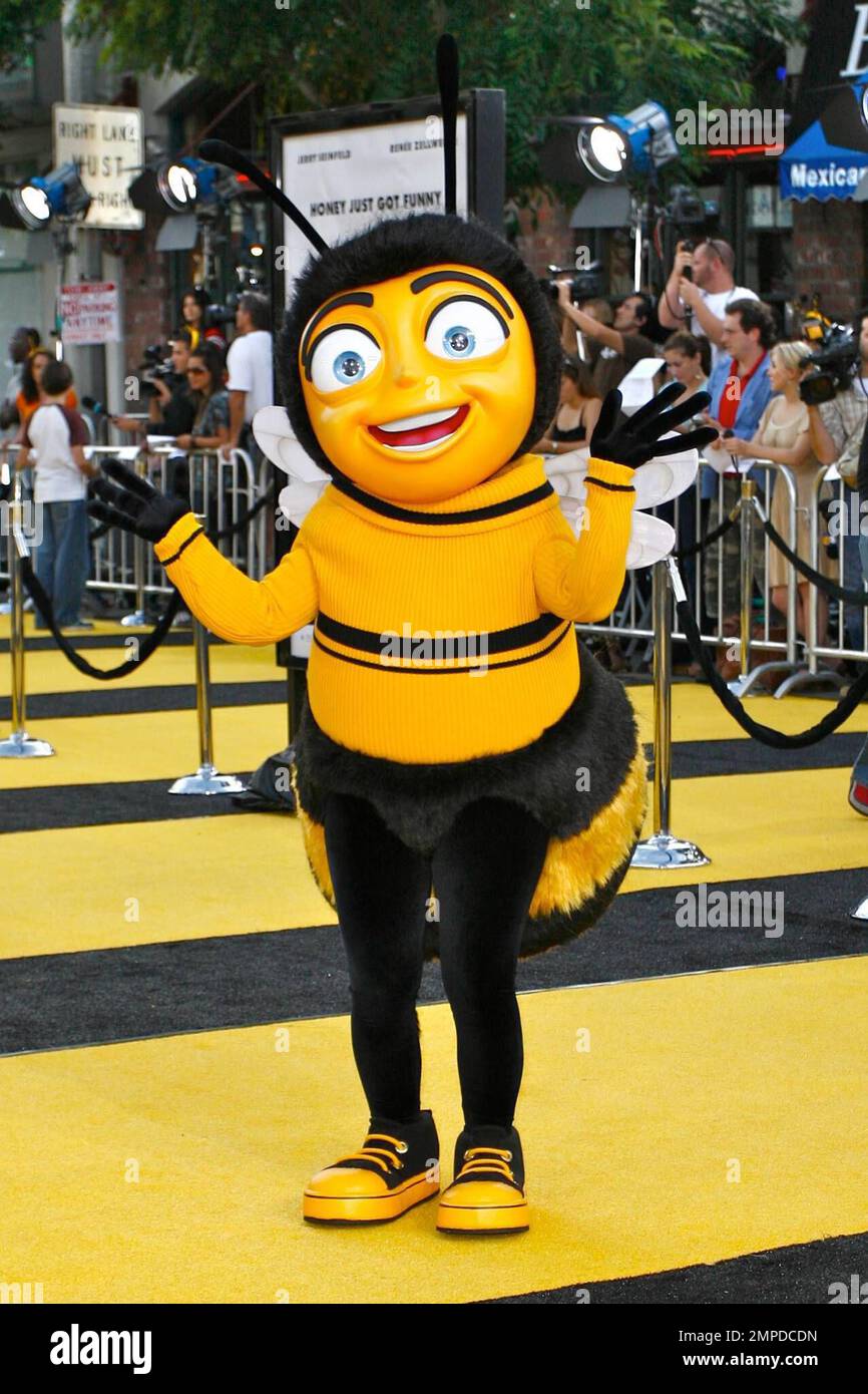 The Bee attends the Los Angeles "Black & Yellow" premiere of Dreamworks ...