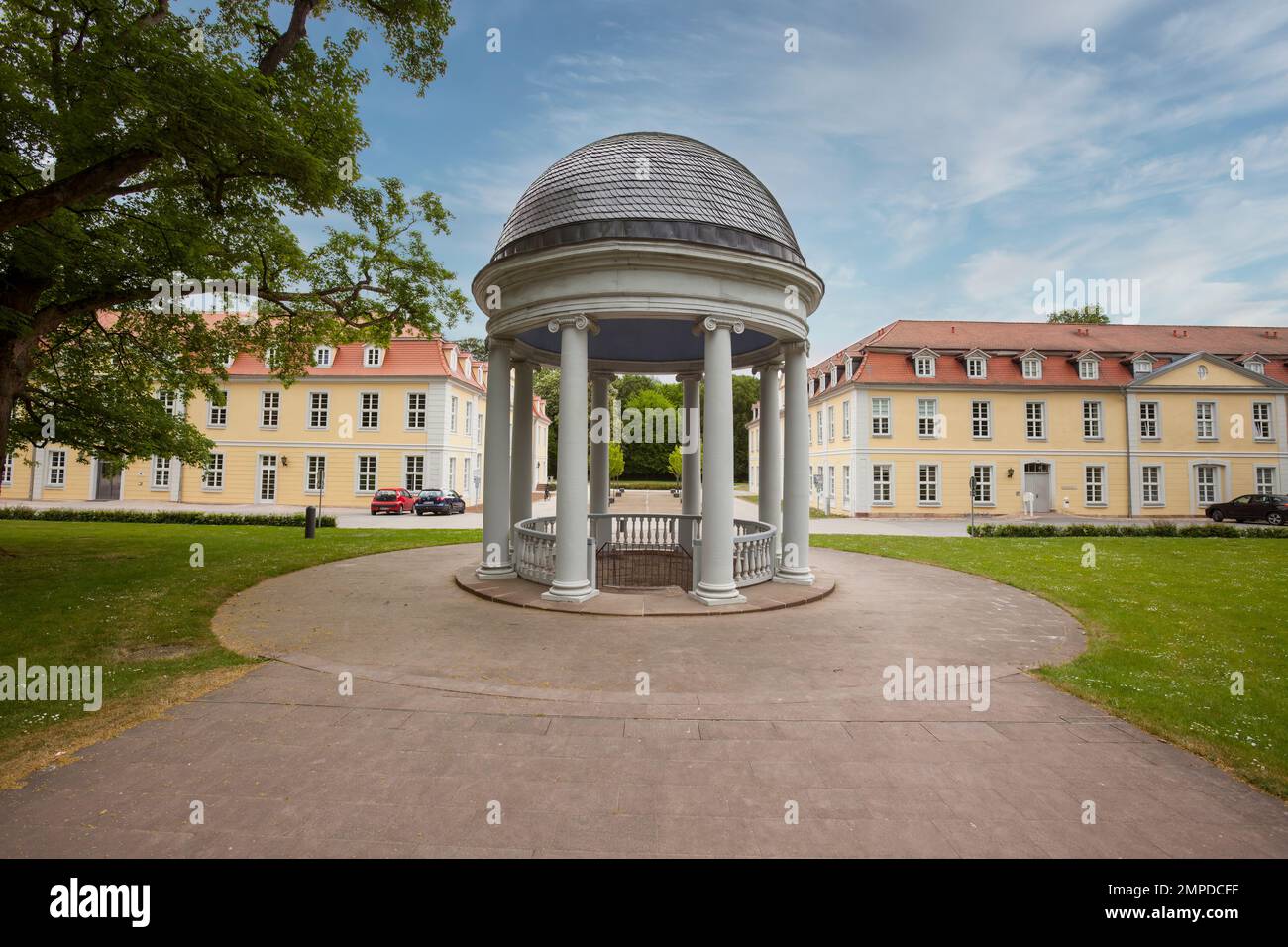 The well-house like a circular Greek temple; Tempel am Gesundbrunnen ...
