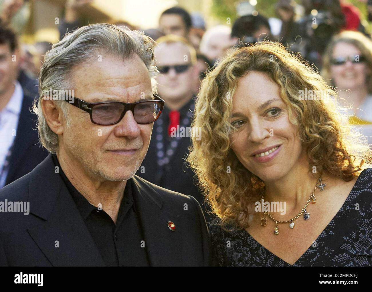 Actor Harvey Keitel and wife actress Daphna Kastner arrive at the red ...