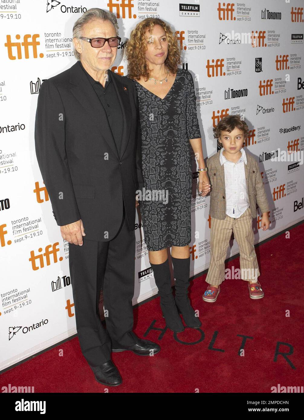 Actor Harvey Keitel, wife actress Daphna Kastner and their son Roman ...