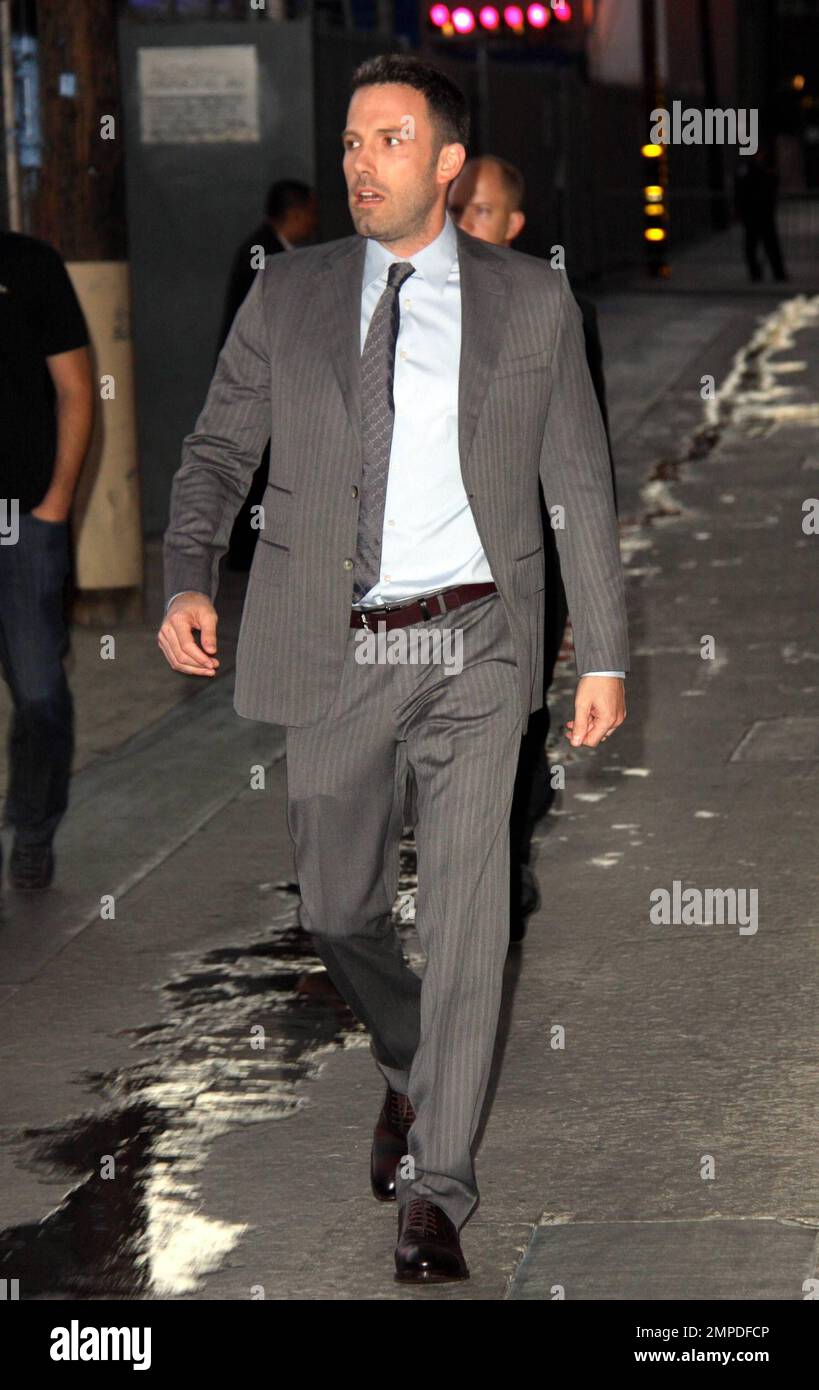 Ben Affleck signs autographs for fans as he leaves the "Jimmy Kimmel ...