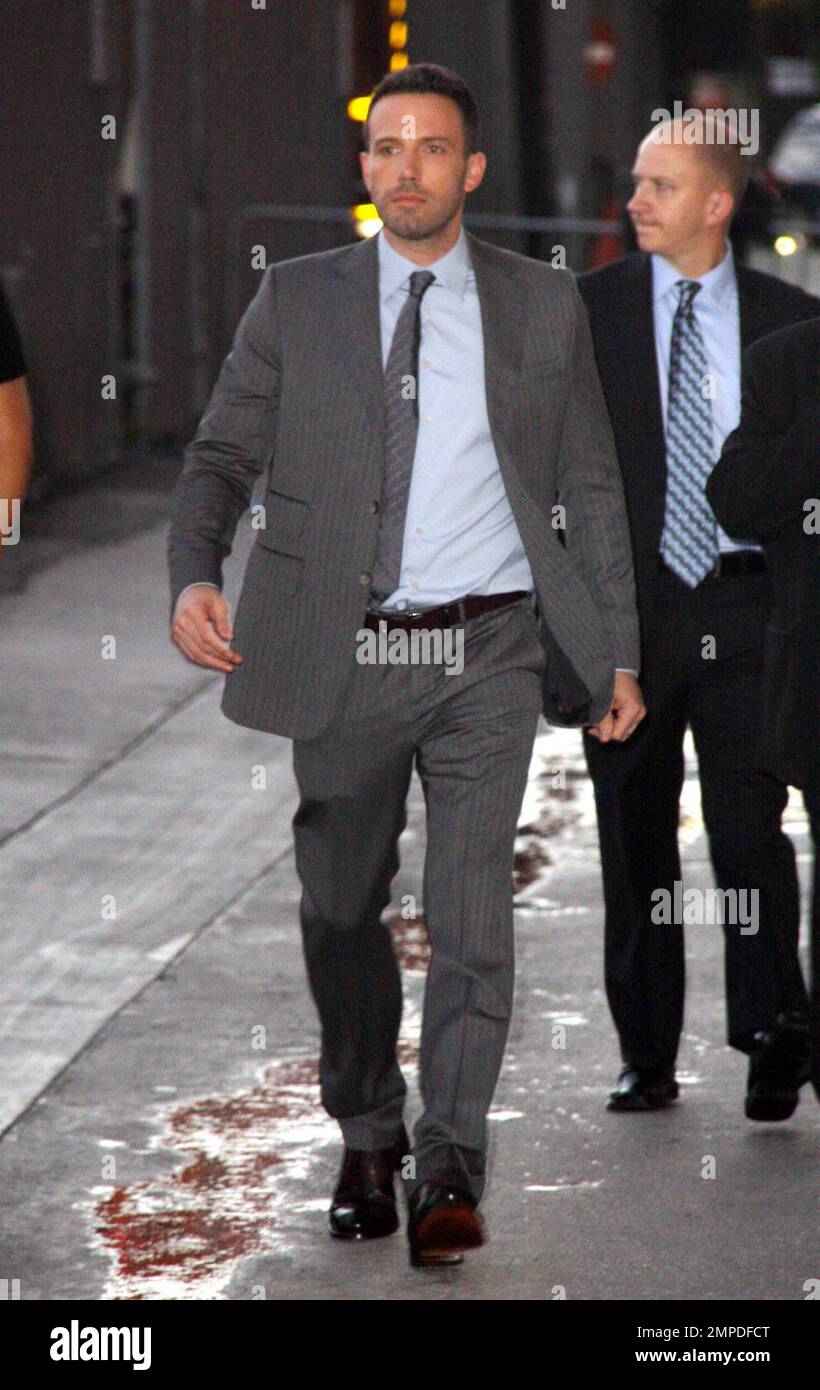 Ben Affleck signs autographs for fans as he leaves the "Jimmy Kimmel ...