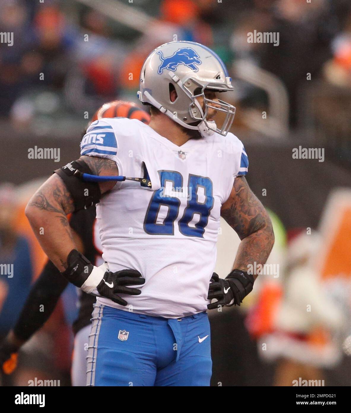 Detroit Lions offensive tackle Taylor Decker (68) seen during the ...