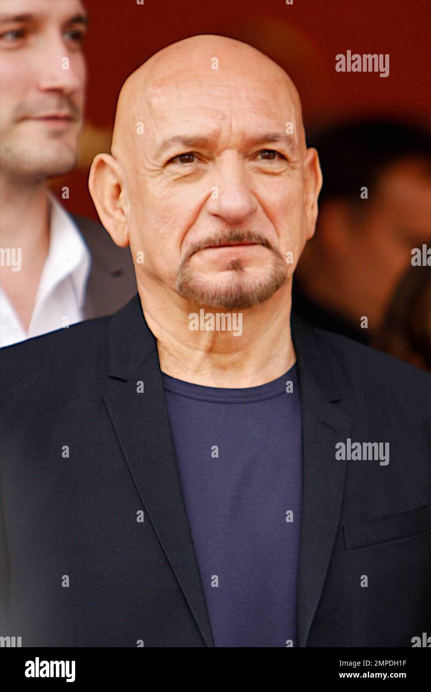 Oscar award winning actor Sir Ben Kingsley looks overjoyed as he ...