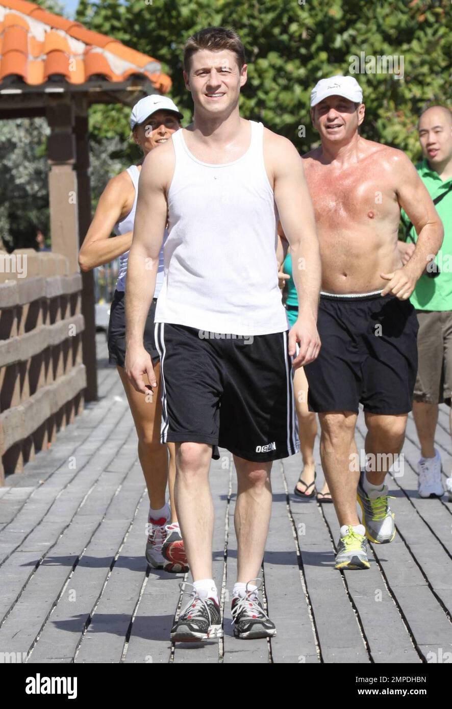 - Ben McKenzie goes for a jog on the boardwalk. The actor, who is about ...