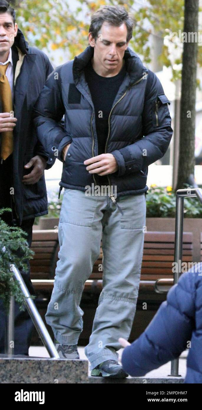 Actor Ben Stiller on the set of "Tower Heist" directed by Brett Ratner ...