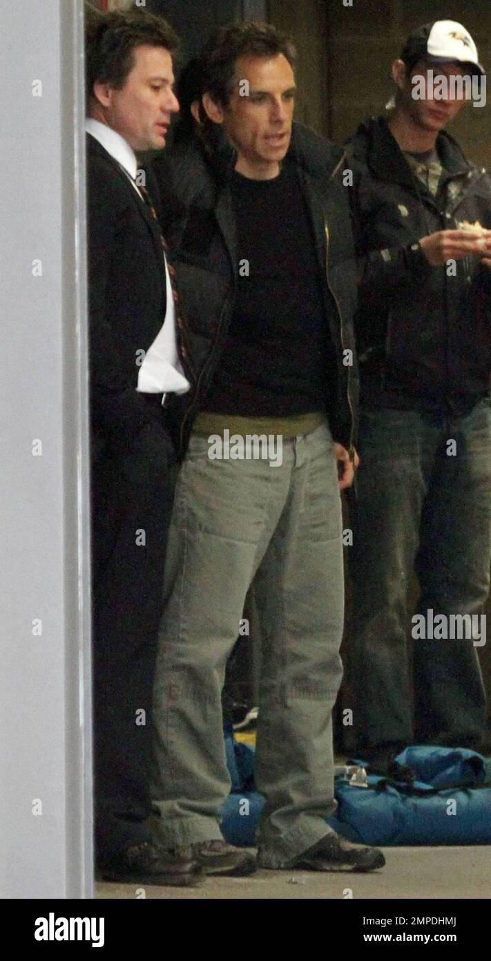 Actor Ben Stiller on the set of "Tower Heist" directed by Brett Ratner ...