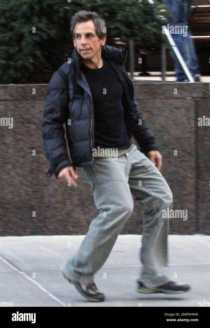 Actor Ben Stiller on the set of "Tower Heist" directed by Brett Ratner ...