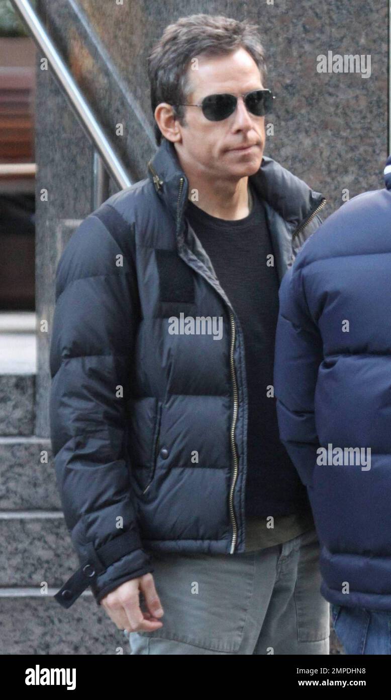 Actor Ben Stiller on the set of "Tower Heist" directed by Brett Ratner ...