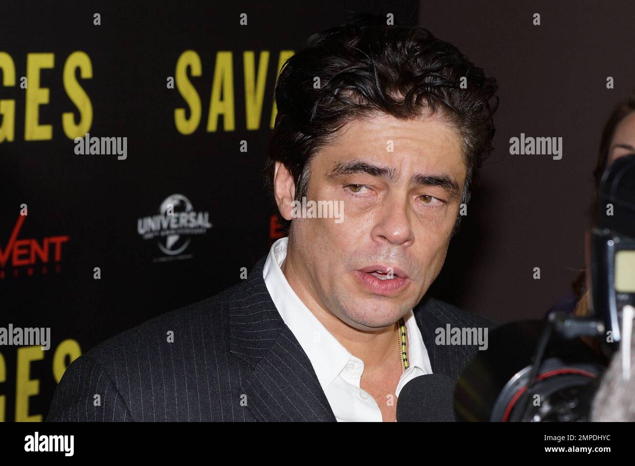 Actor Benicio Del Toro poses for media during a photocall for the movie ...