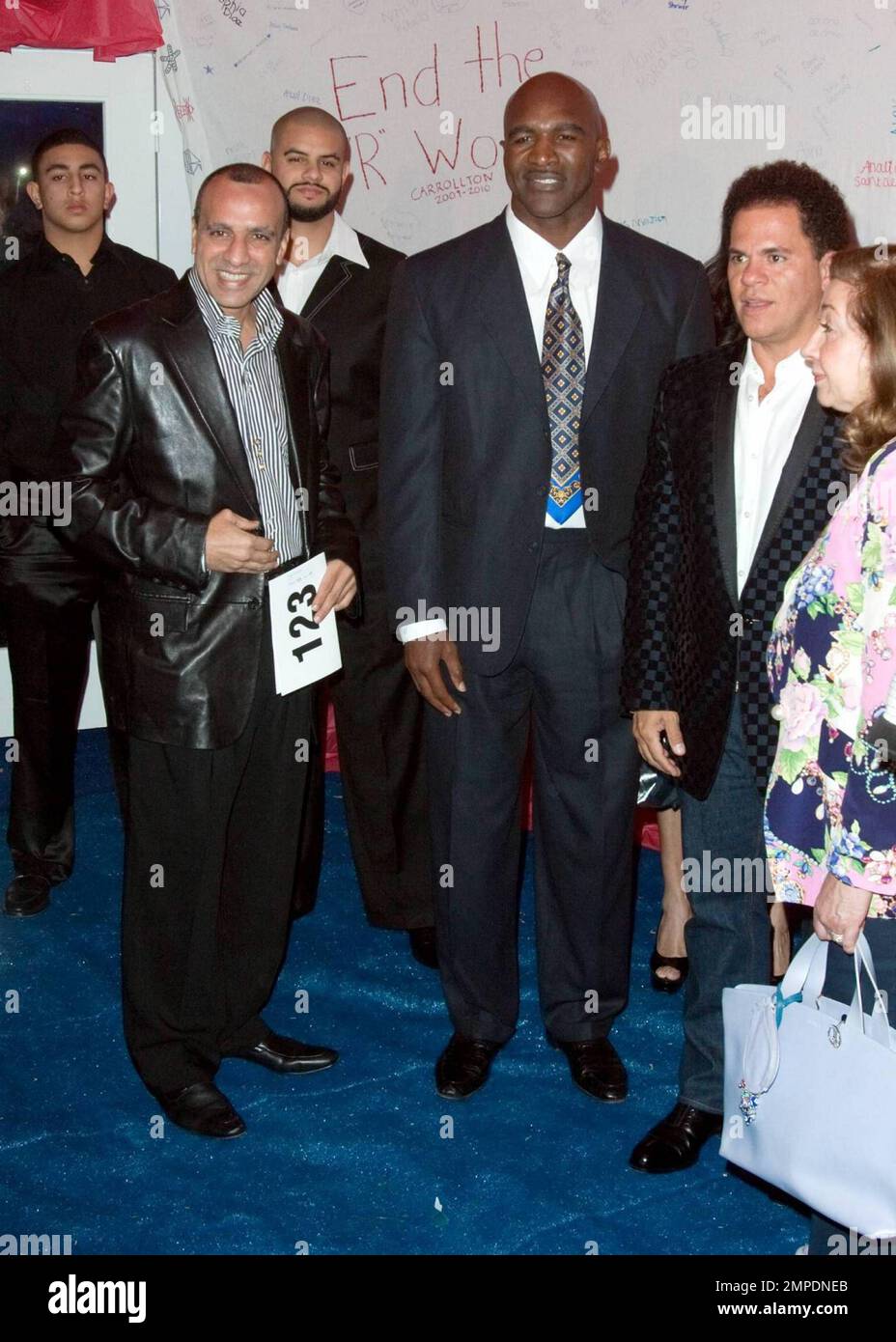 World champion professional boxer, Evander Holyfield, attends the 13th ...