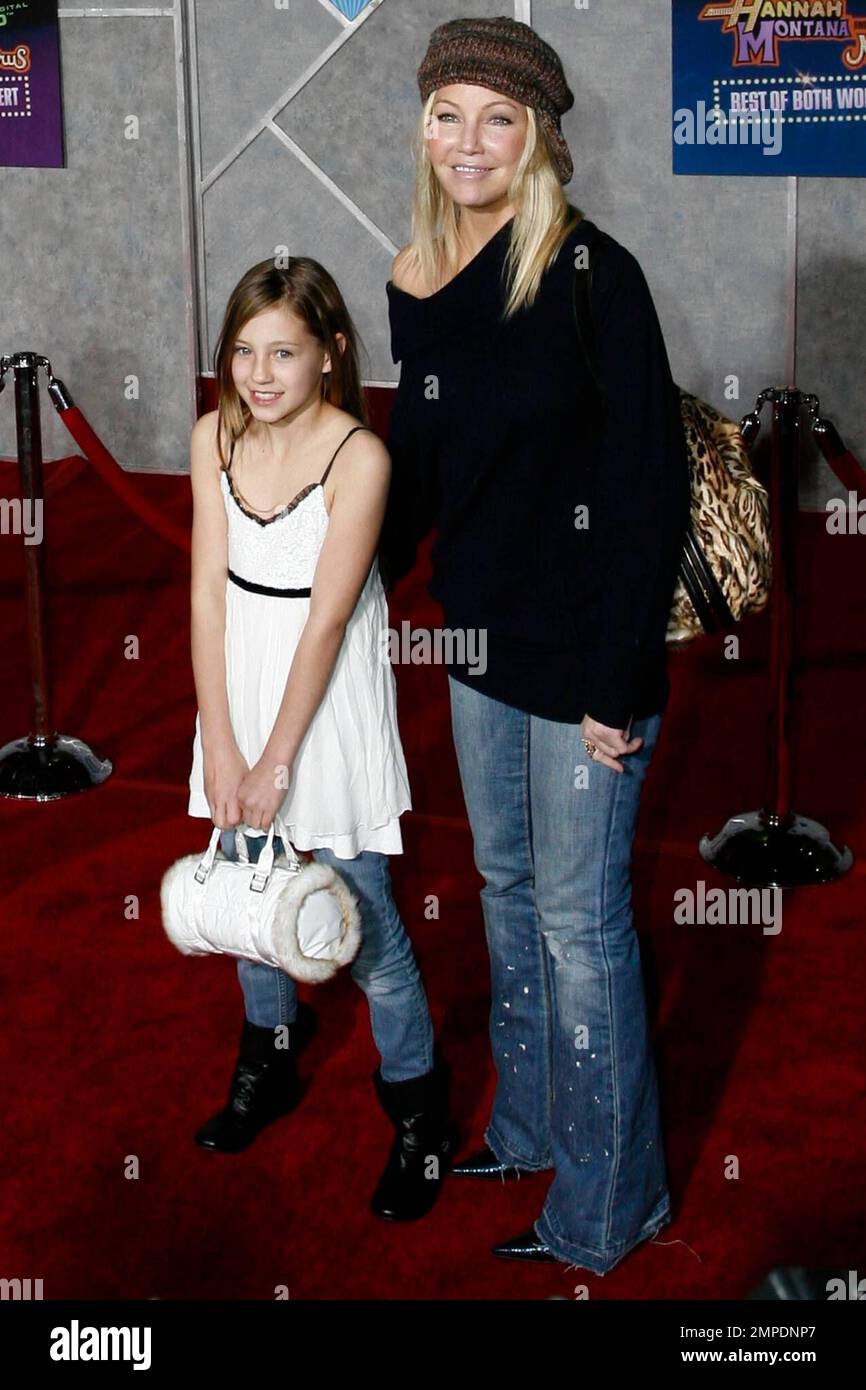 Heather Locklear and daughter at the world premiere of Hanna Montana ...