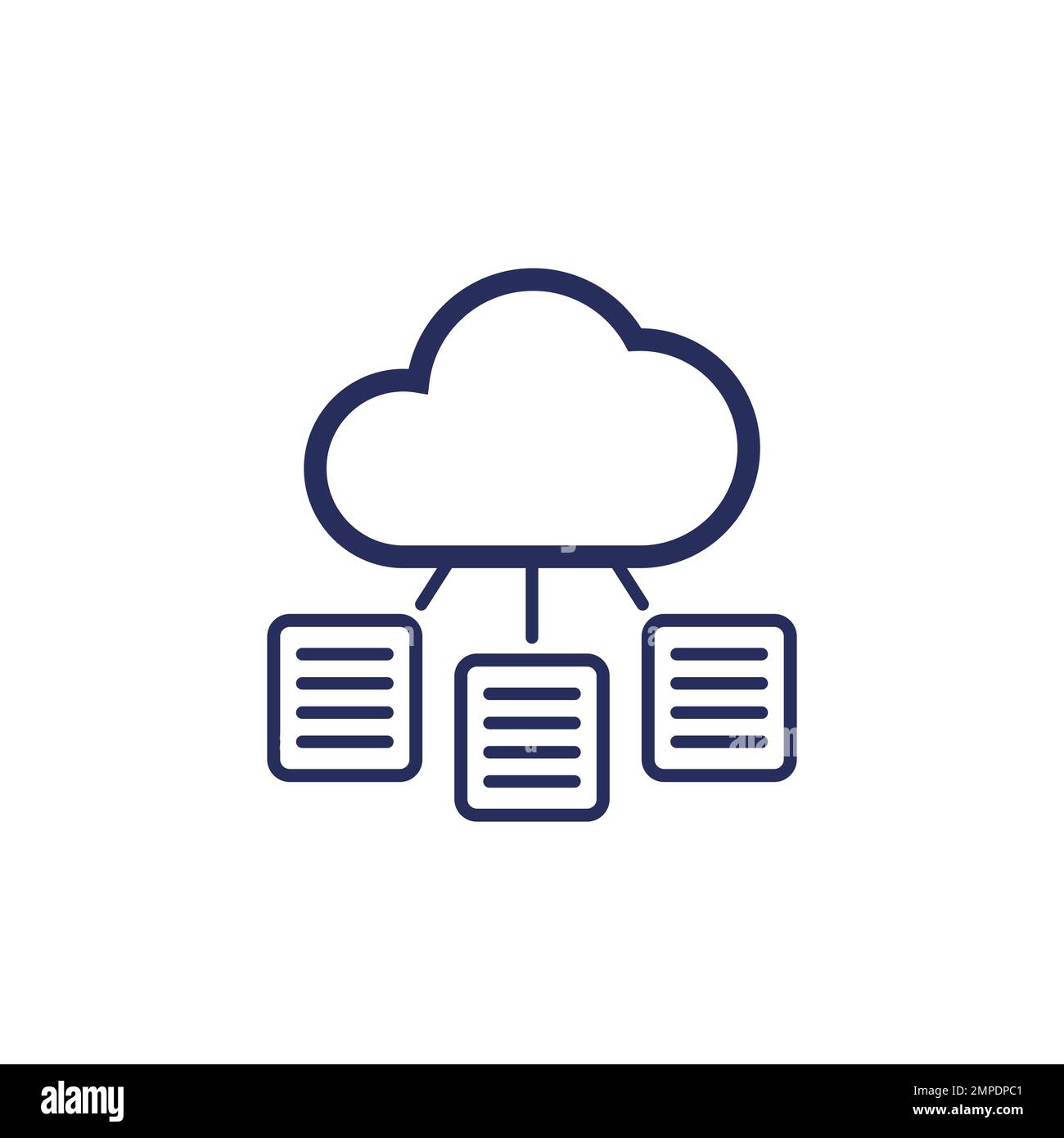 Documents in cloud icon hi-res stock photography and images - Alamy