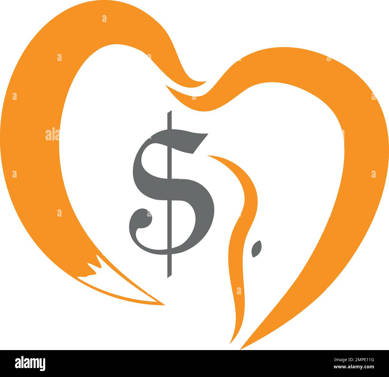 Save, fox and dollar sign, fox, logo, background Stock Vector Image ...