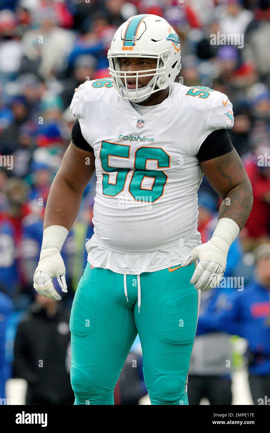 Miami Dolphins defensive tackle Davon Godchaux (56) seen during the ...