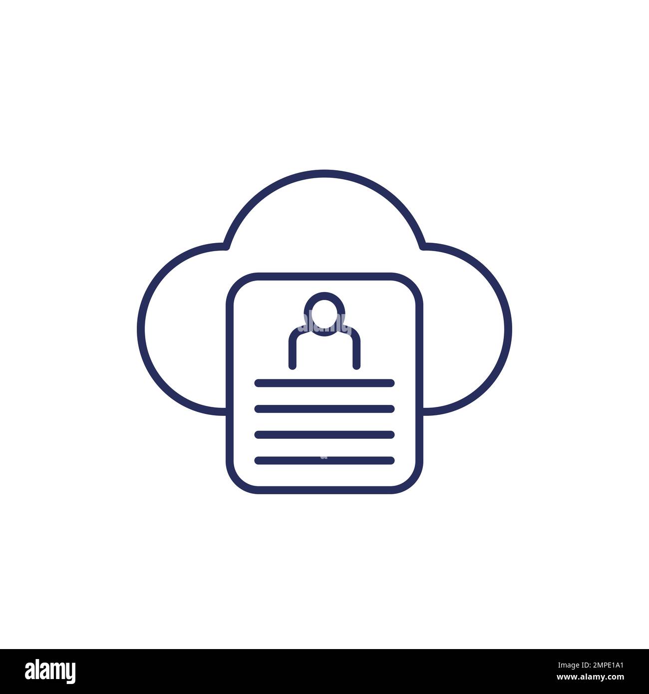 account backup icon, line vector Stock Vector Image & Art - Alamy