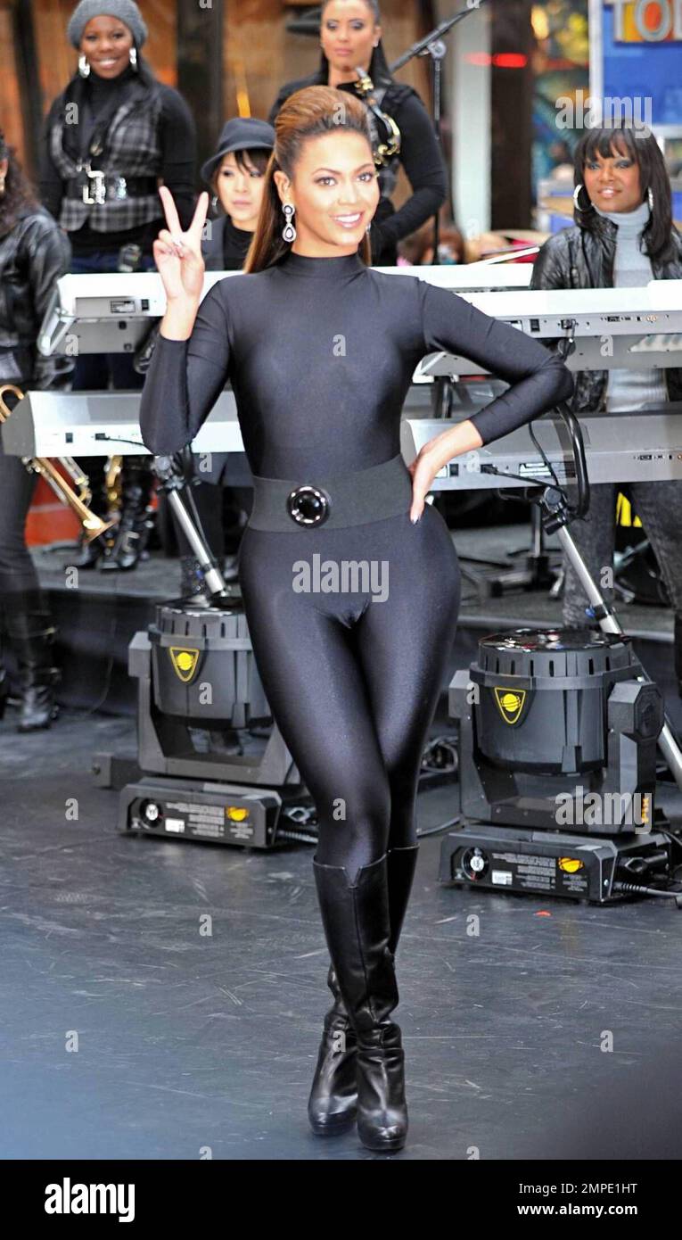 Beyonce performs live on NBC's "Today Show" outside their studios at ...