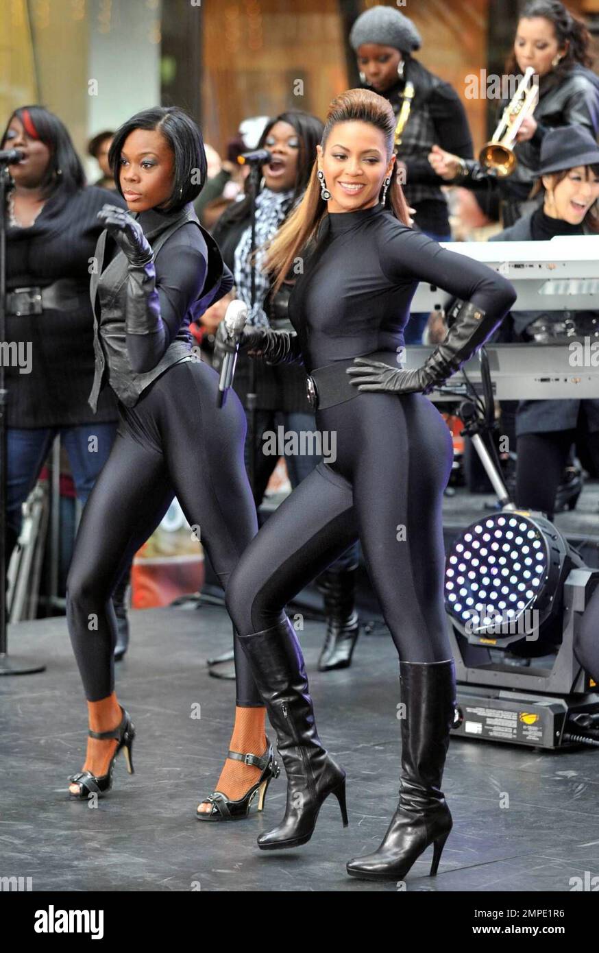 Beyonce performs live on NBC's "Today Show" outside their studios at ...