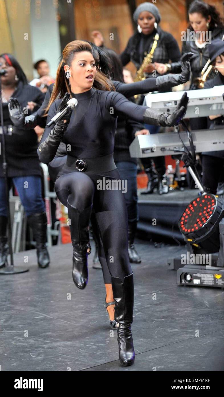 Beyonce performs live on NBC's "Today Show" outside their studios at ...