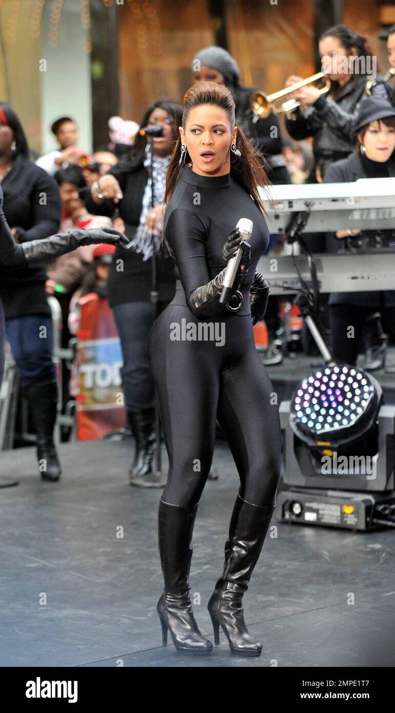 Beyonce performs live on NBC's "Today Show" outside their studios at ...