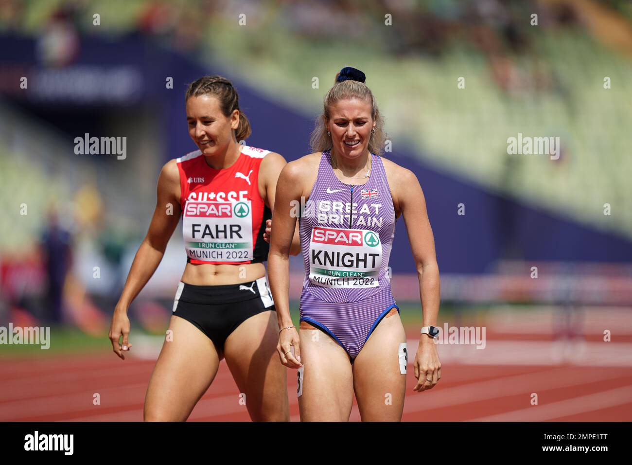 Jessie KNIGHT participating in the 400 meters hurdles of the European ...