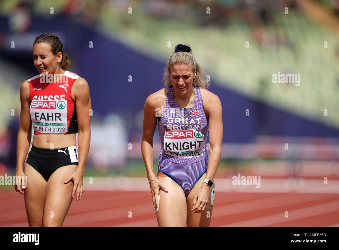 Jessie KNIGHT participating in the 400 meters hurdles of the European ...
