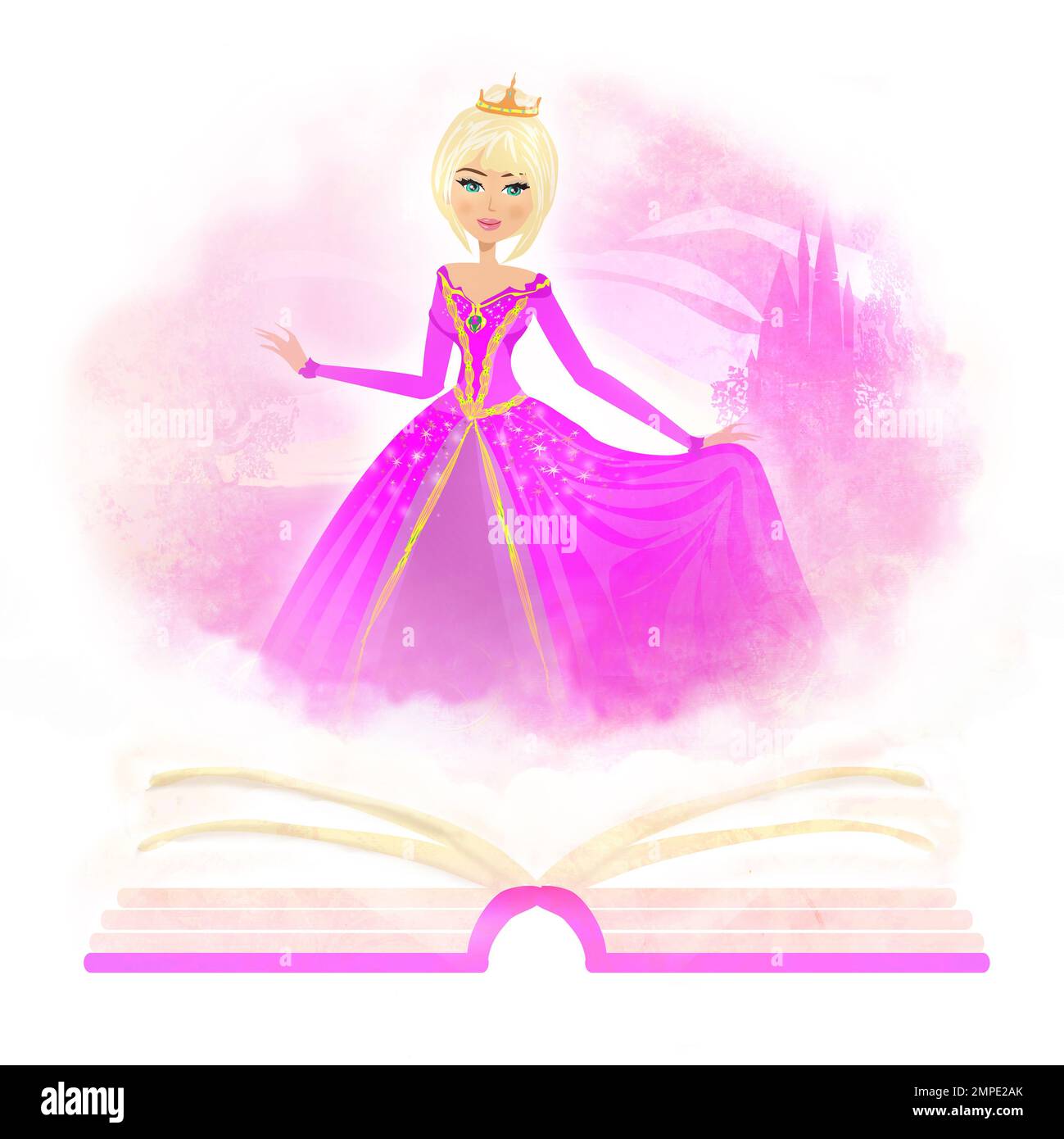 magic story from the book - Beautiful Queen Front Her Castle Stock ...