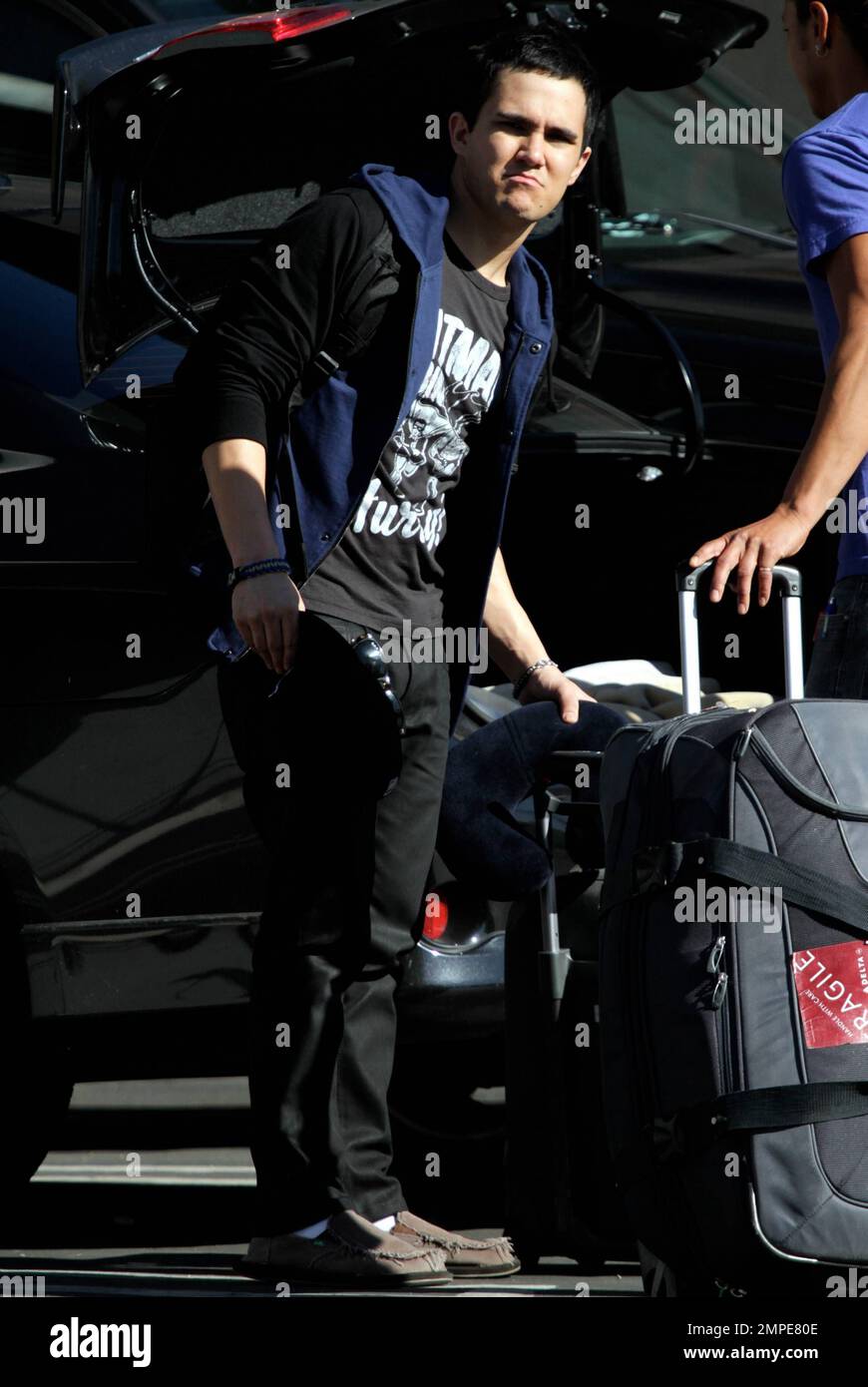 Singer Carlos Pena of 'Big Time Rush' was seen at a sound stage in ...
