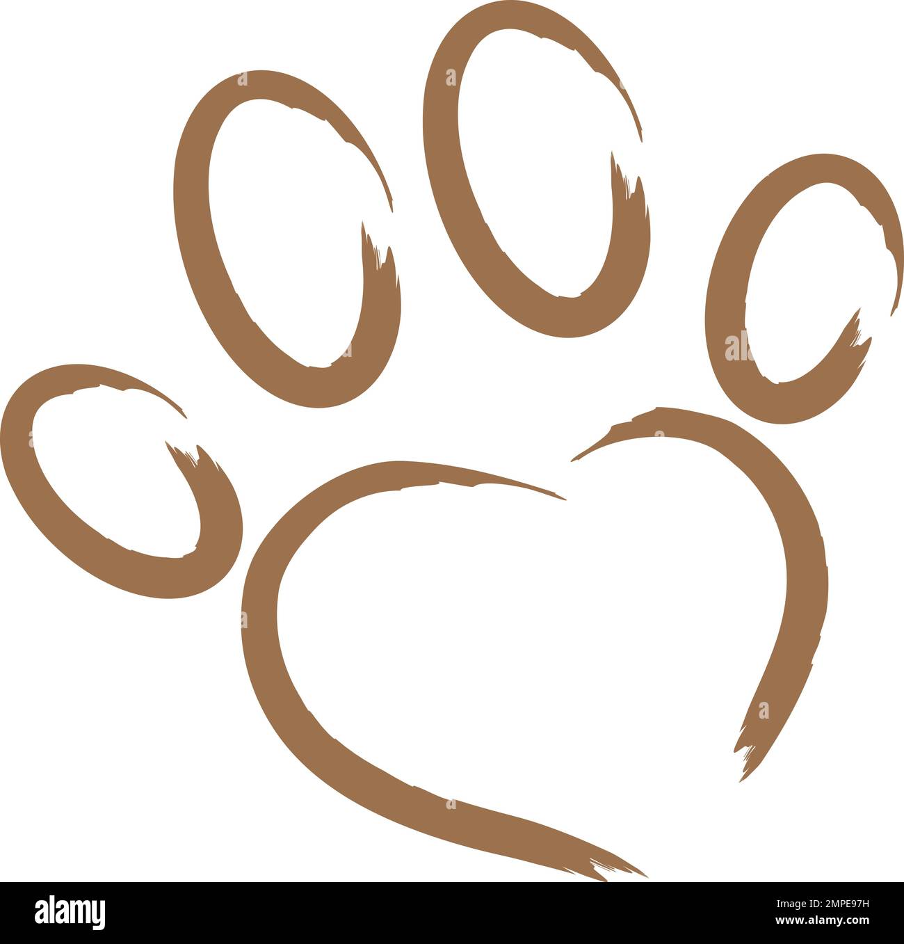 Cat's Paw, Cat, Heart, Cat's Paw Logo, Cat logo Stock Vector Image ...