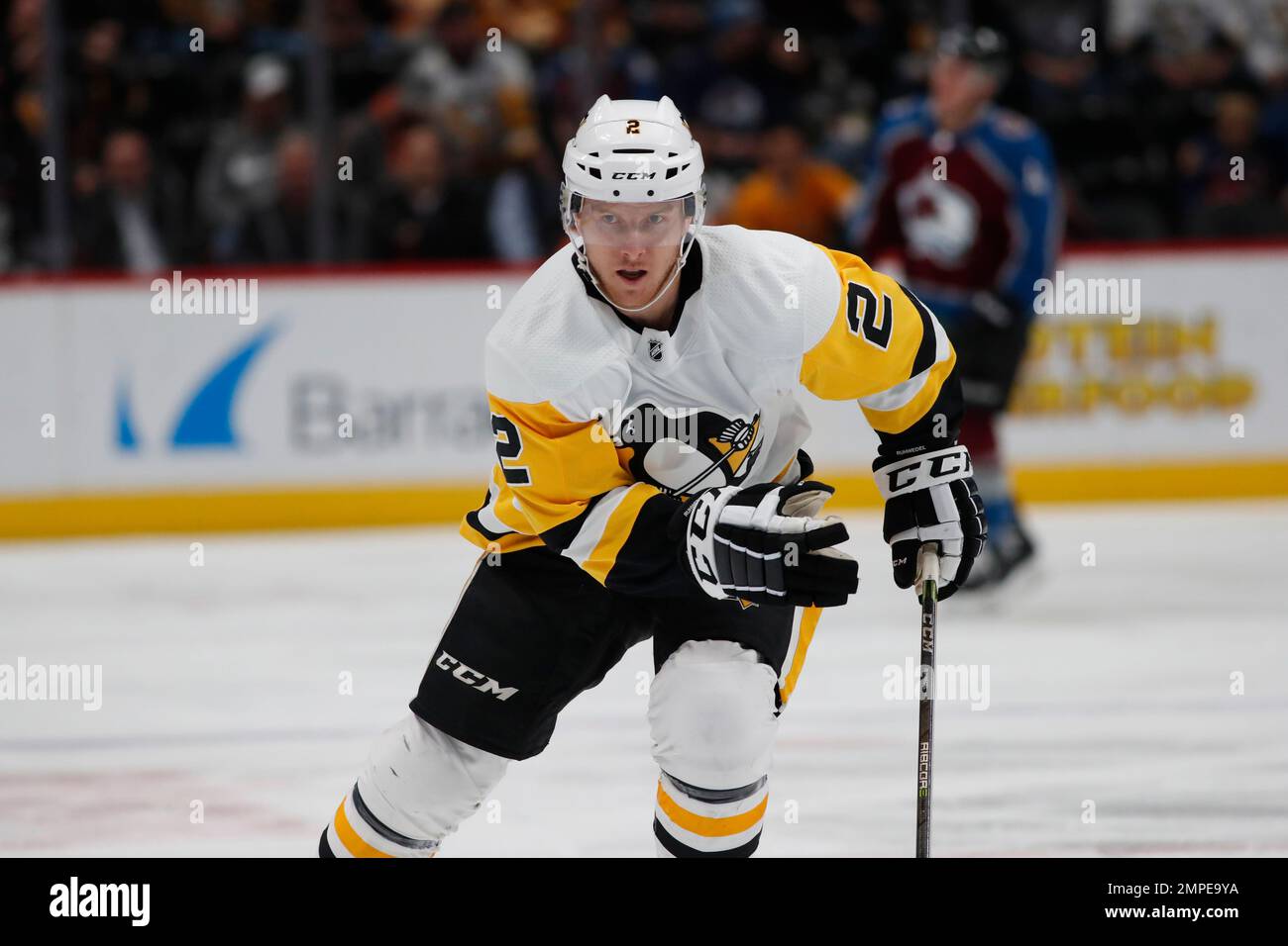 Pittsburgh Penguins defenseman Chad Ruhwedel (2) in the first period of ...
