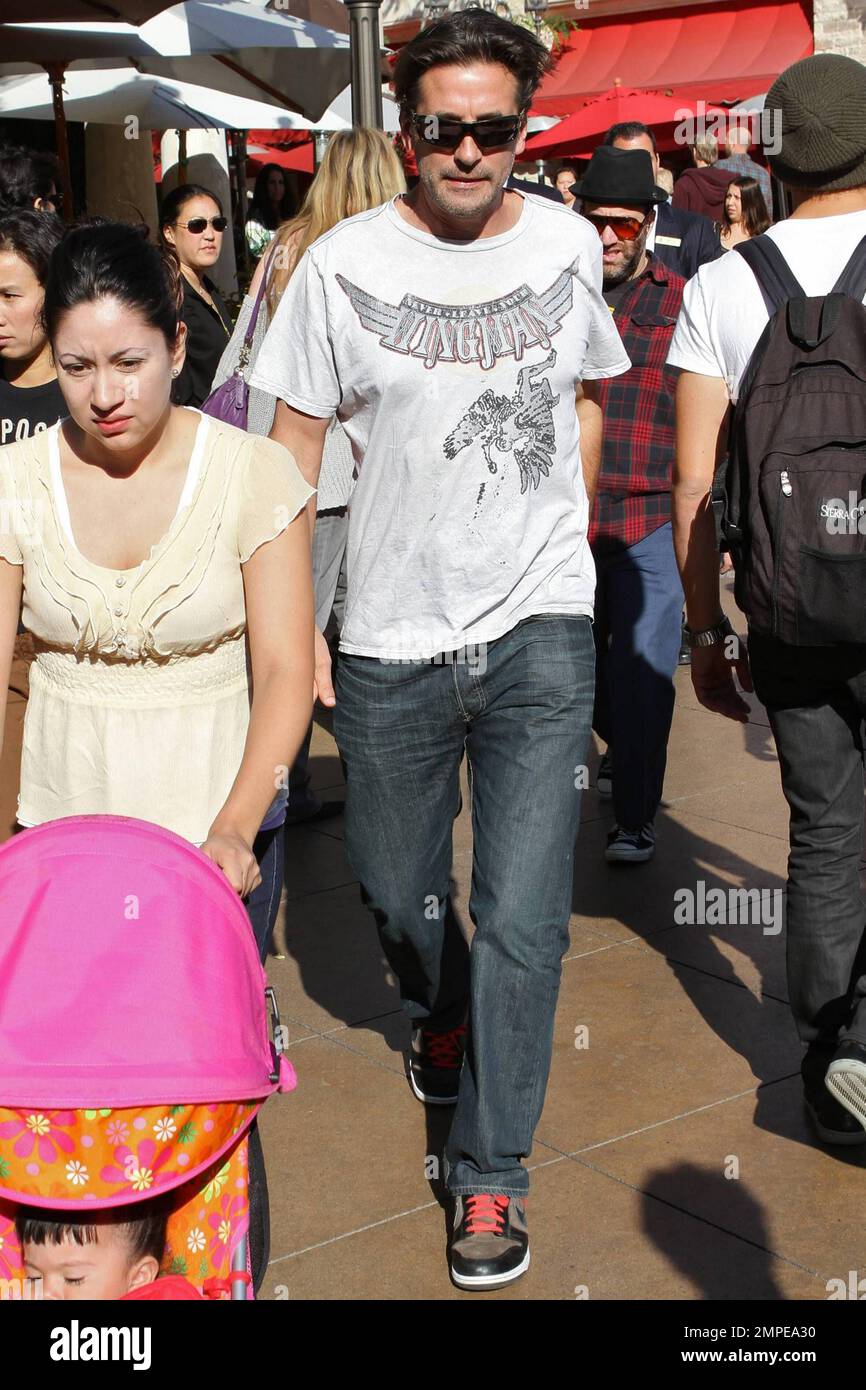 Billy Baldwin comes to the Grove to cheer his wife Chynna Phillips who ...