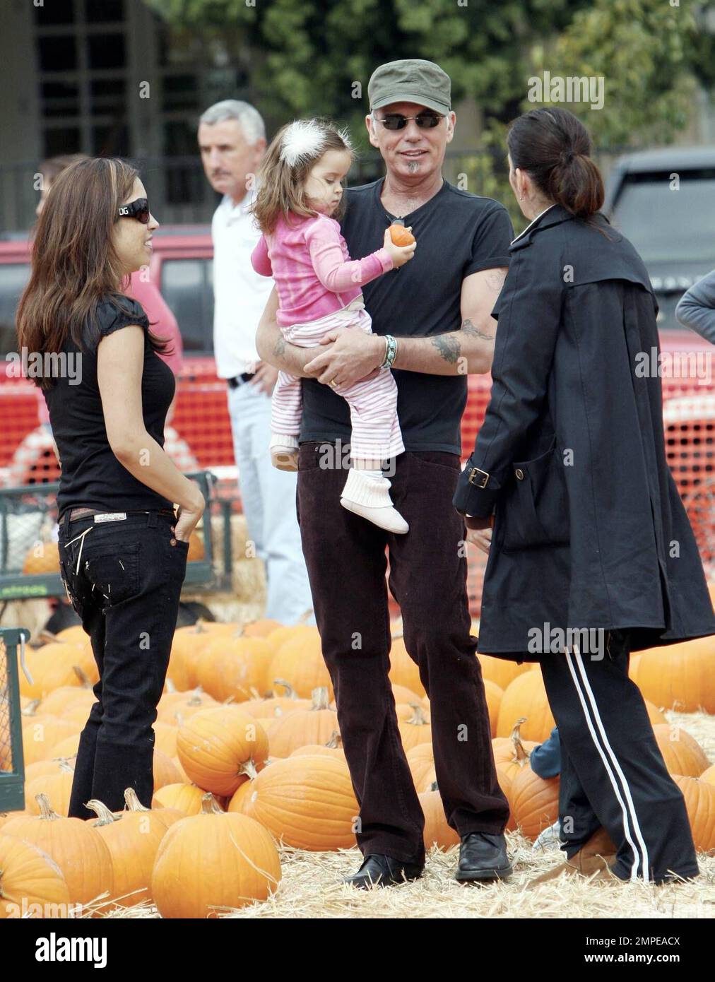 Billy Bob Thornton finds himself a "nice round pumpkin" at the Pumpkin ...
