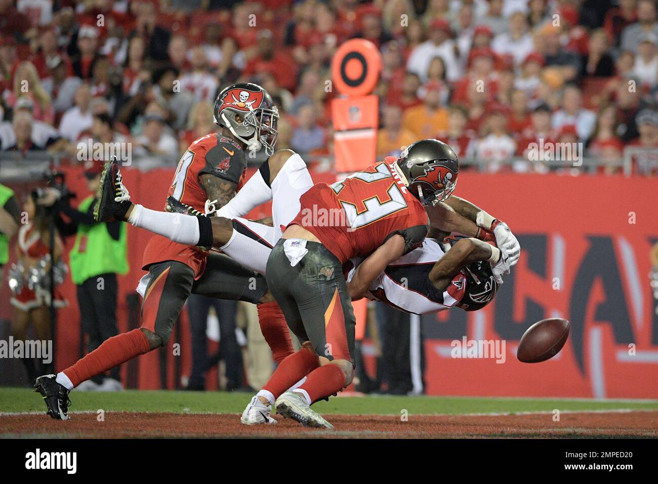 Tampa Bay Buccaneers free safety Chris Conte (23) and cornerback Ryan ...
