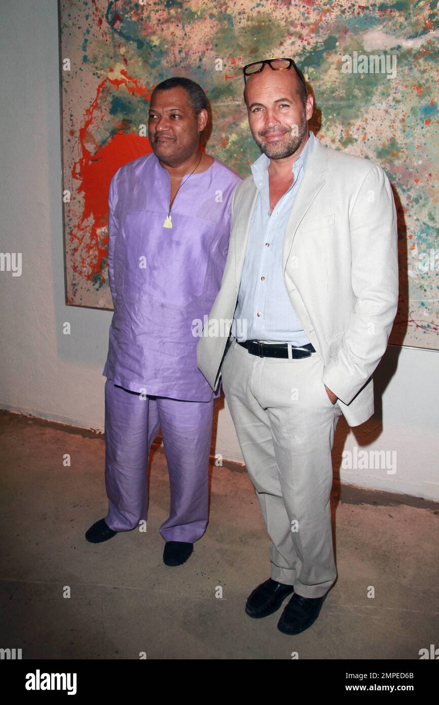 - Laurence Fishburne and Billy Zane at the artist's reception for Billy ...