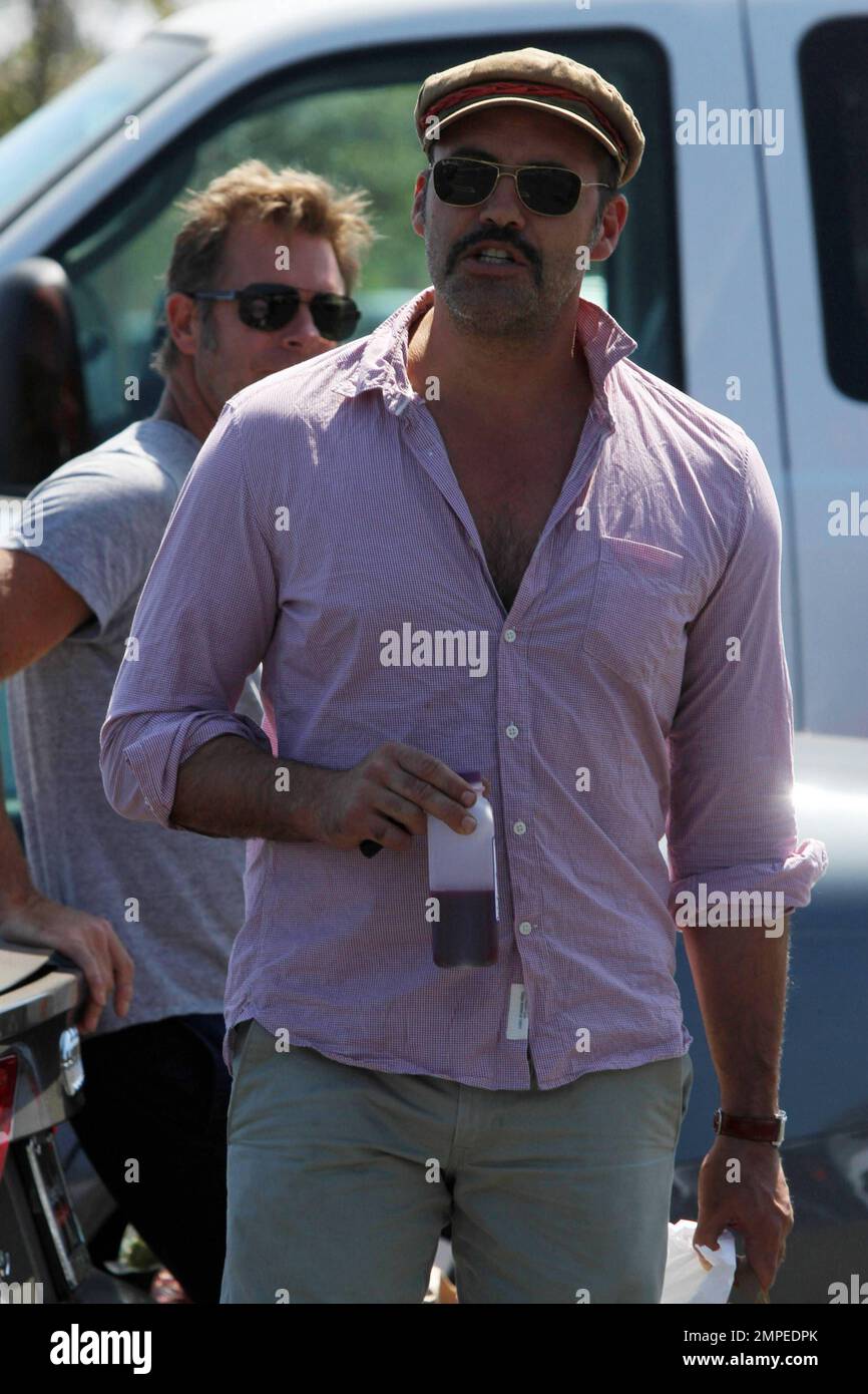 EXCLUSIVE!! Wearing a scruffy beard and a moustache actor Billy Zane ...