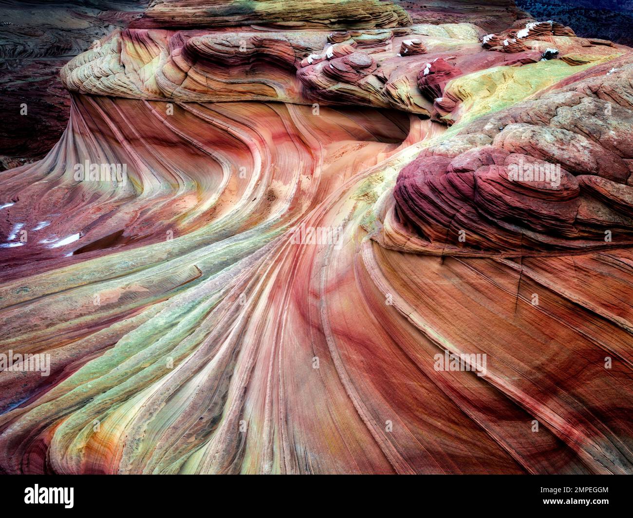 Sandtone formation in North Coyote Buttes, The Wave. Paria Canyon ...