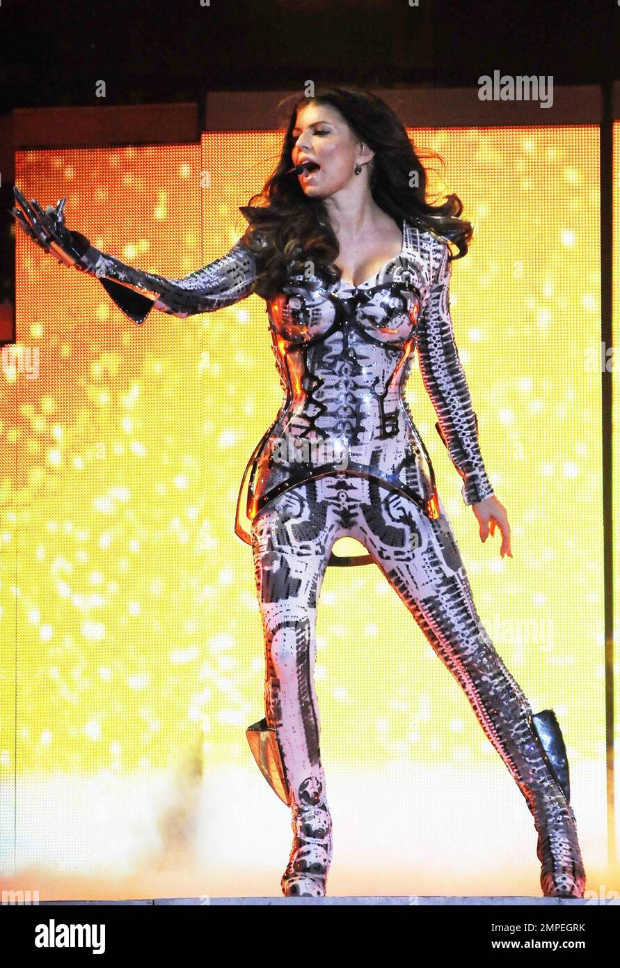 Fergie (Stacy Ferguson) of the Black Eyed Peas performs live at London ...