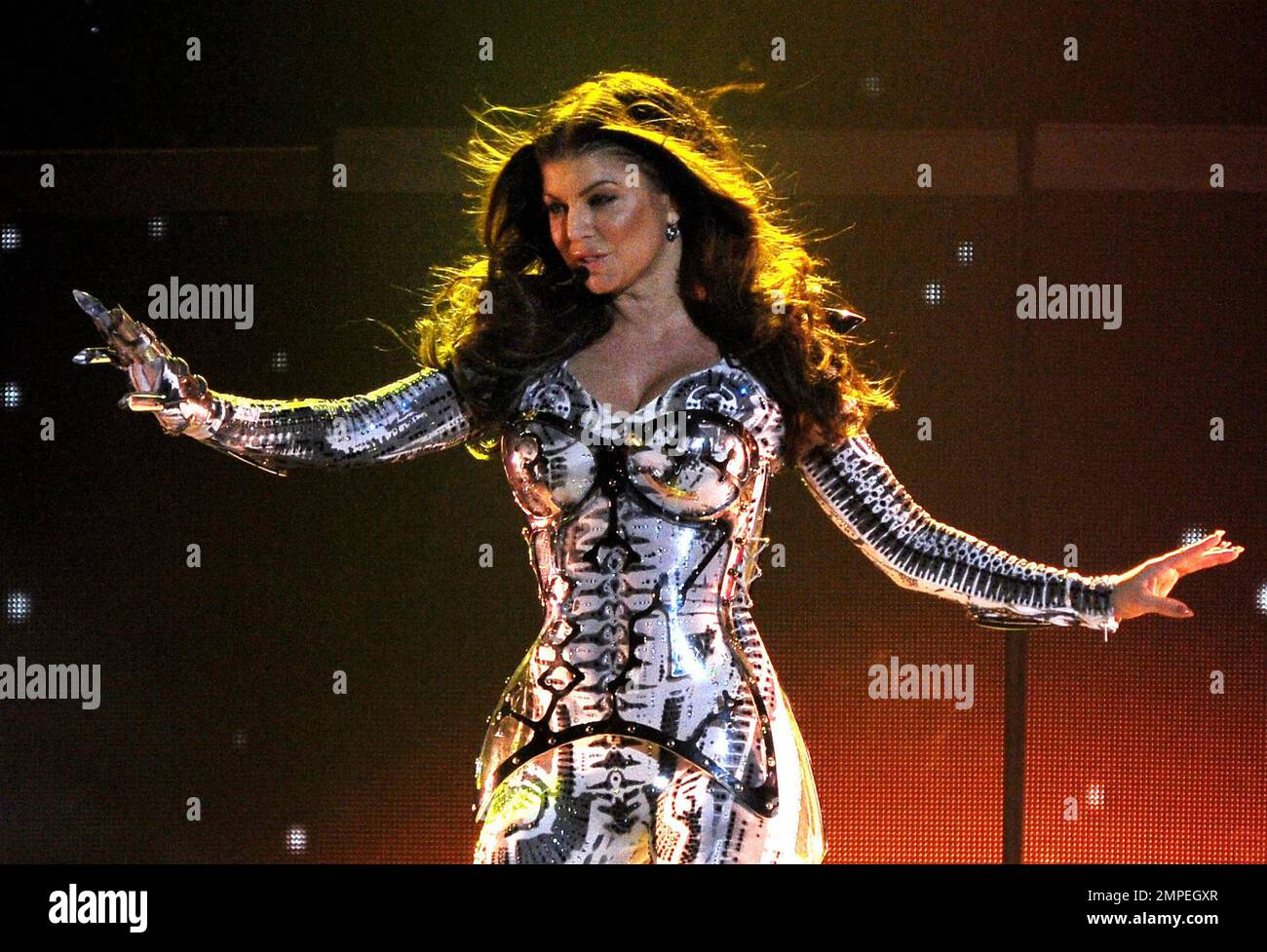 Fergie (Stacy Ferguson) of the Black Eyed Peas performs live at London ...