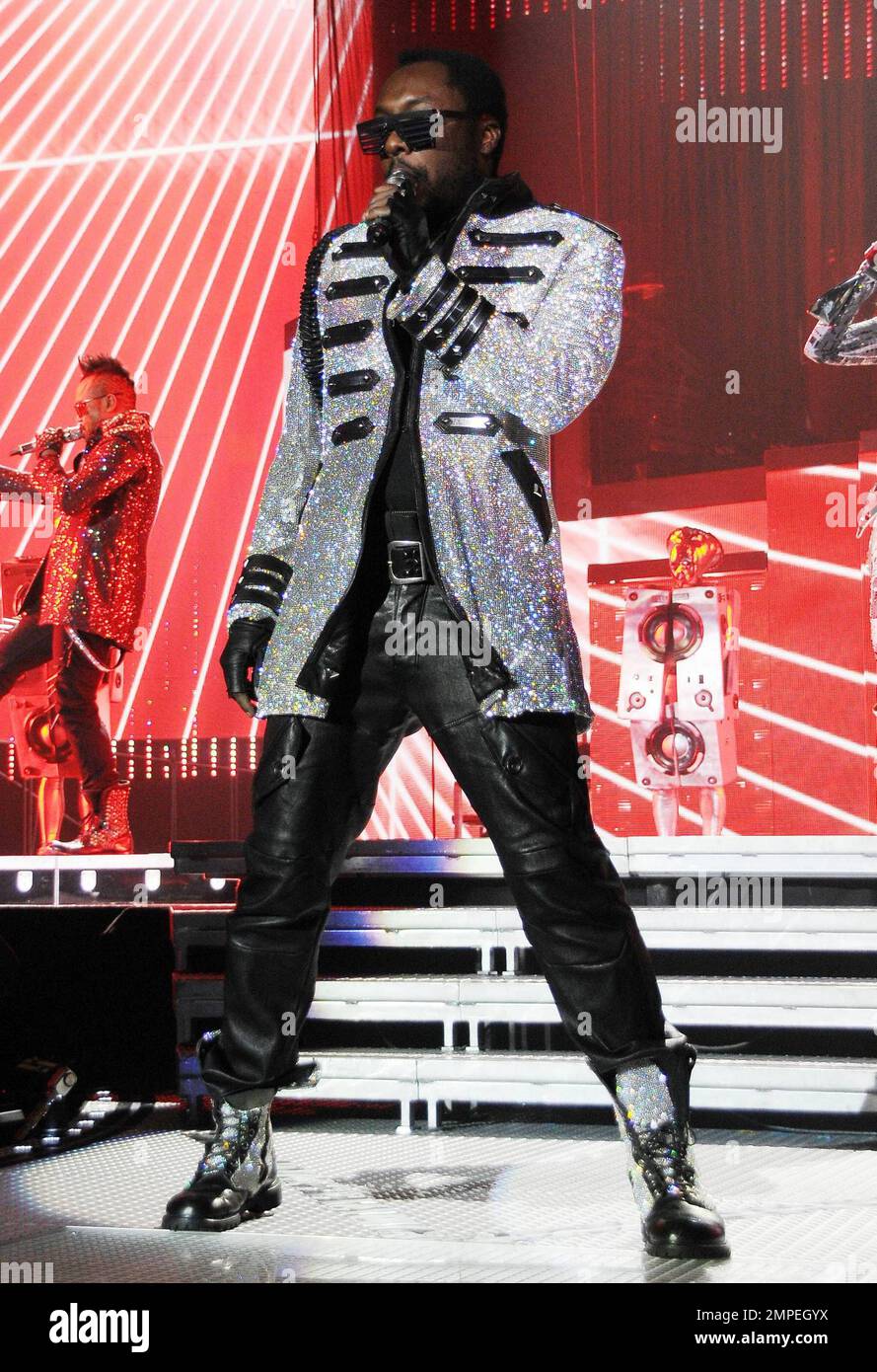 will.i.am (William James Adams, Jr.) of the Black Eyed Peas performs ...