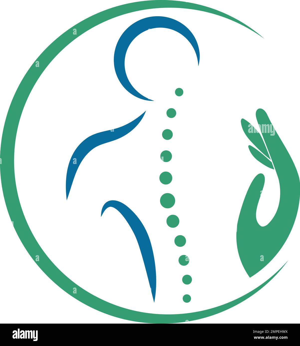 Person in motion, spine, orthopedics, physiotherapy, logo, icon Stock ...