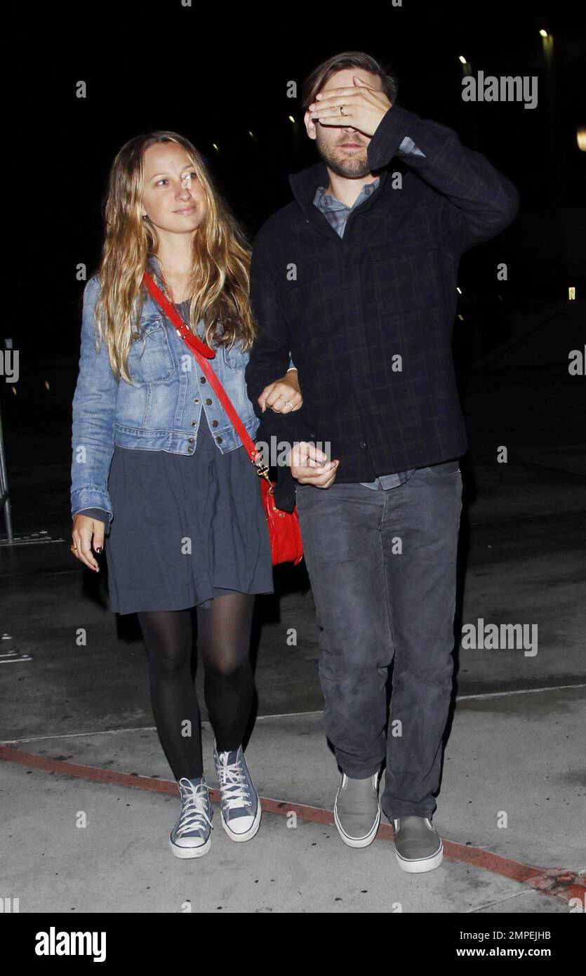 Toby McGuire and wife Jennifer Meyer attend the 'Black Keys' concert at ...