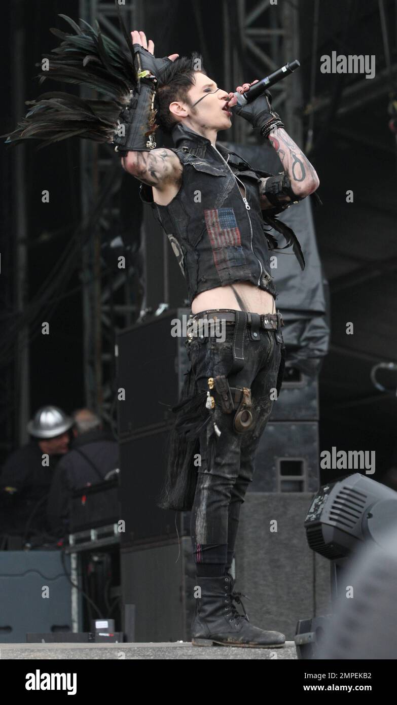 Andy Biersack of 'Black Veil Brides' performs live on stage during the ...