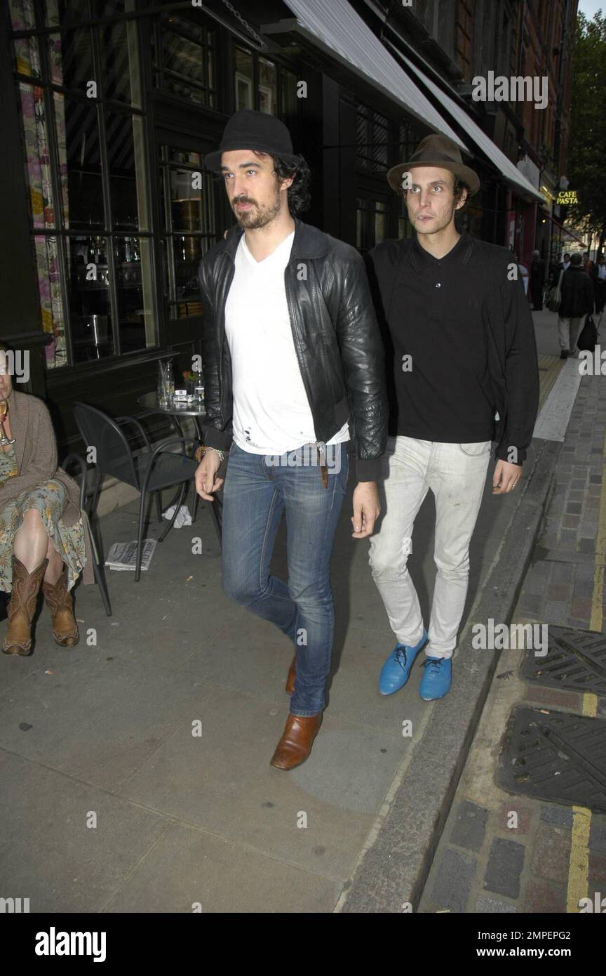 Blake Fielder-Civil and friend walk back to the Covent Garden Hotel ...