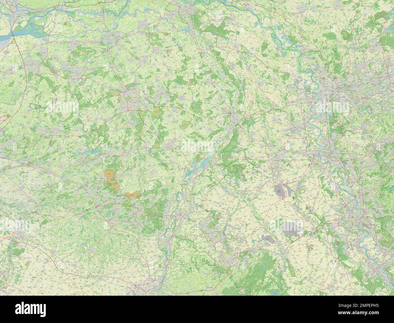 Limburg, province of Netherlands. Open Street Map Stock Photo - Alamy