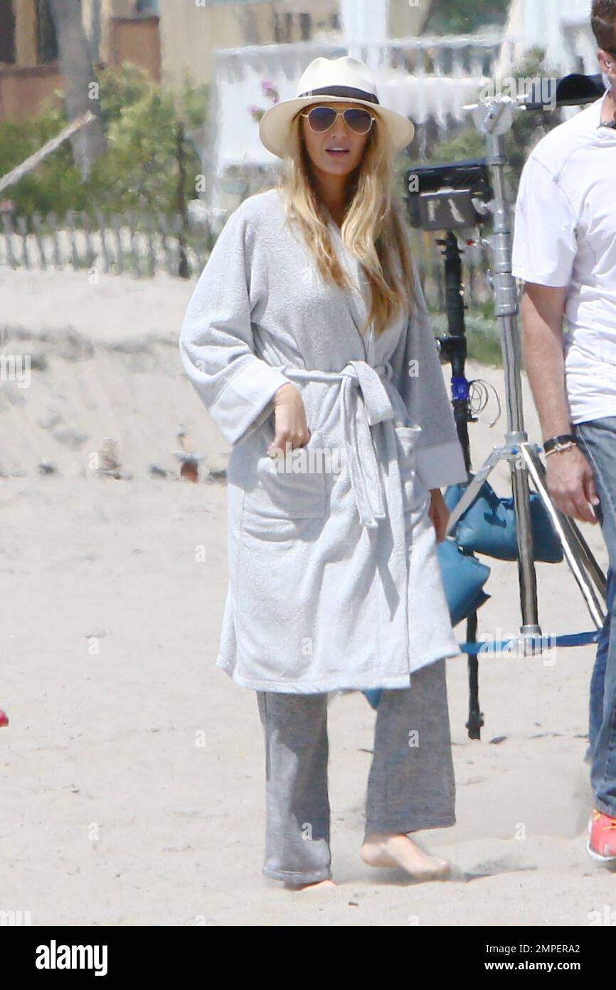 Blake Lively on the set of her new film The Shallows. Blake hides a ...