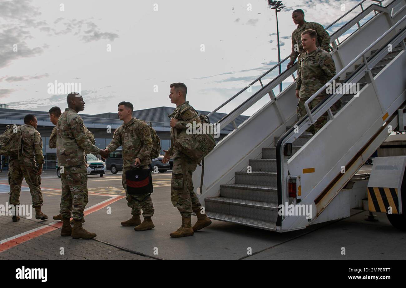 U.S. Army Command Sgt. Major Yves Pamphil, command sergeant major of the Headquarters and ...