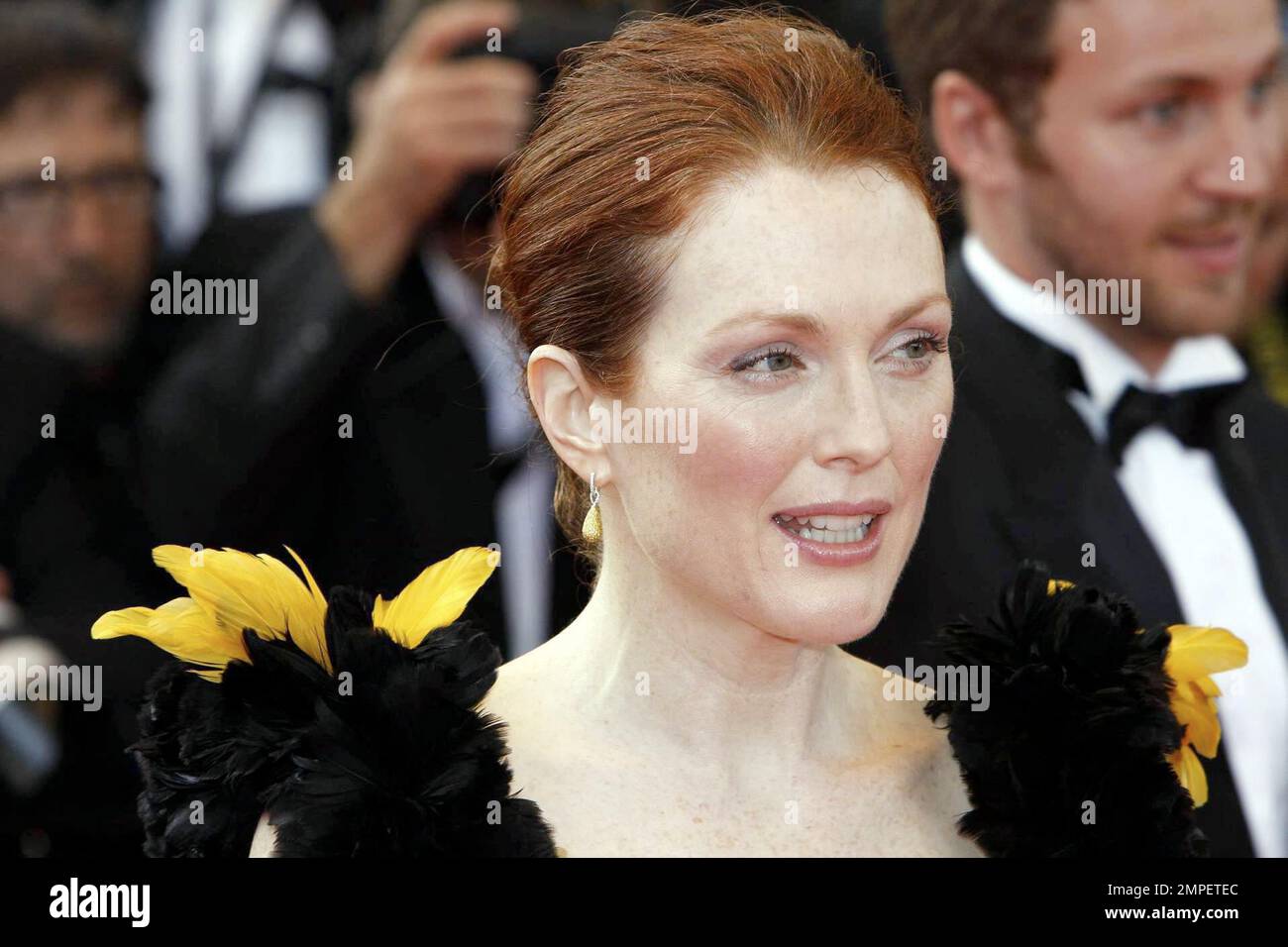 Julianne Moore walks the red carpet at the premiere of "Blindness ...