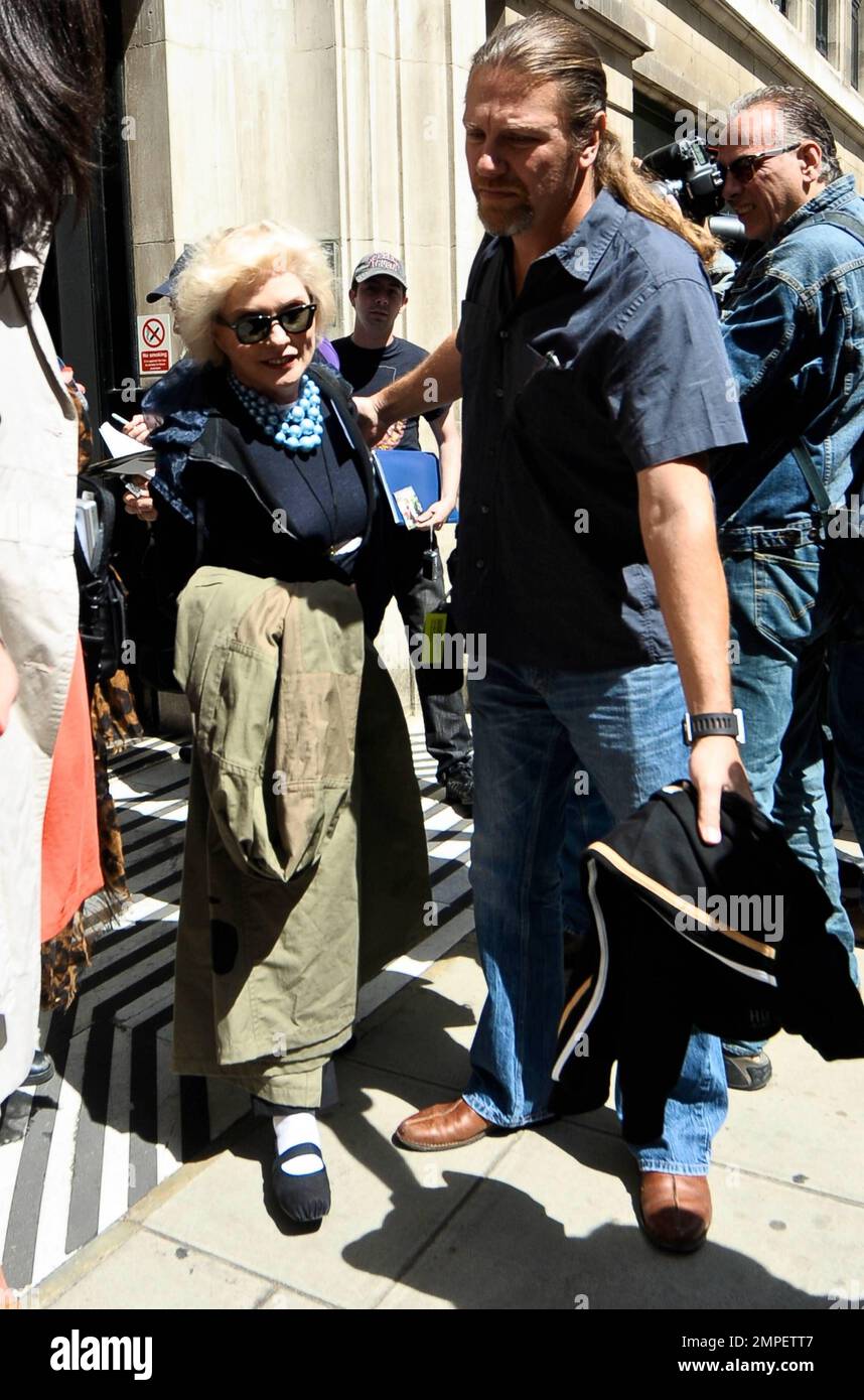 Blondie's Debbie Harry (aka Deborah Harry) and Chris Stein are greeted ...