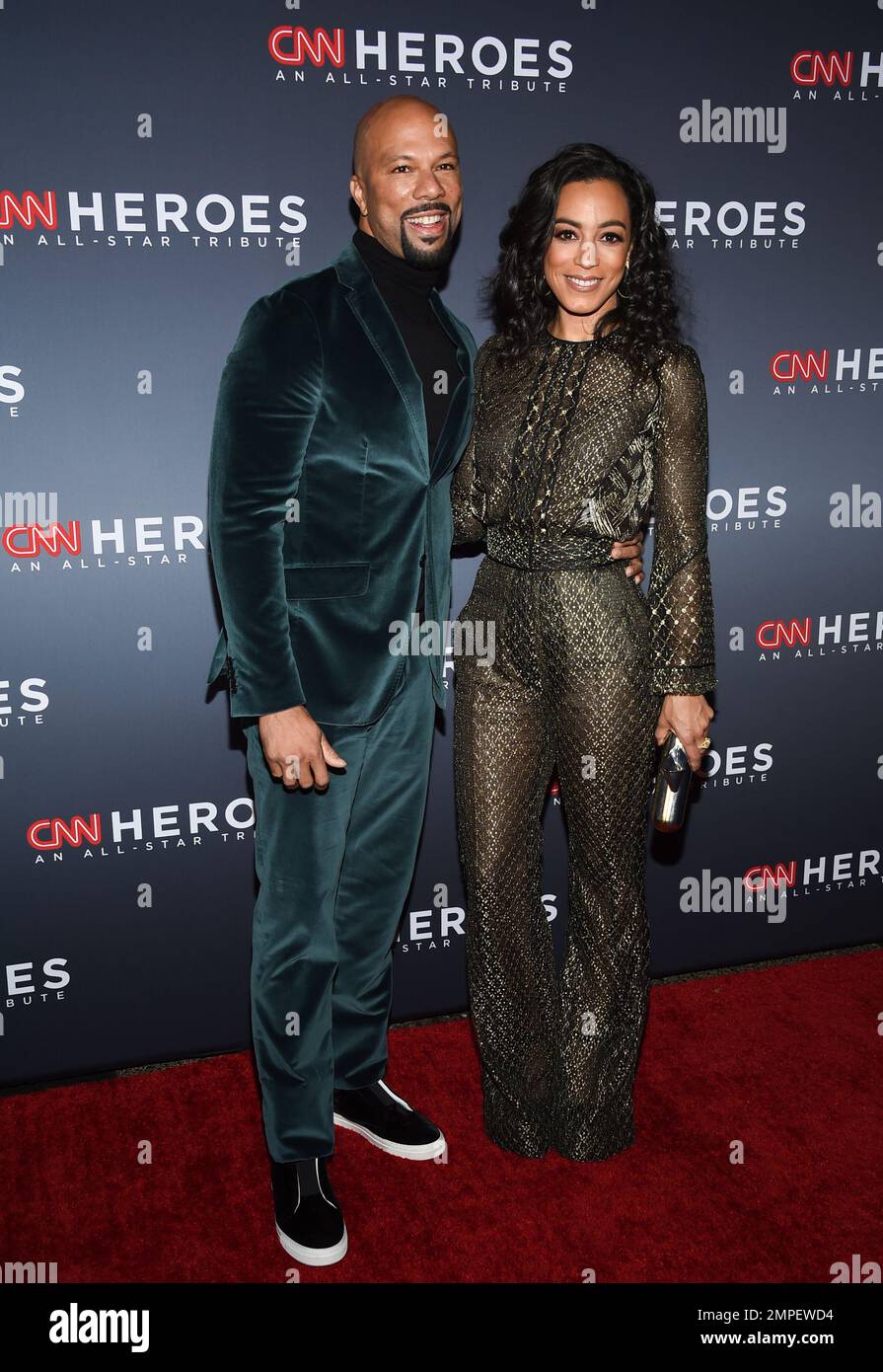 Actor and hip-hop artist Common, left, and girlfriend Angela Rye attend ...