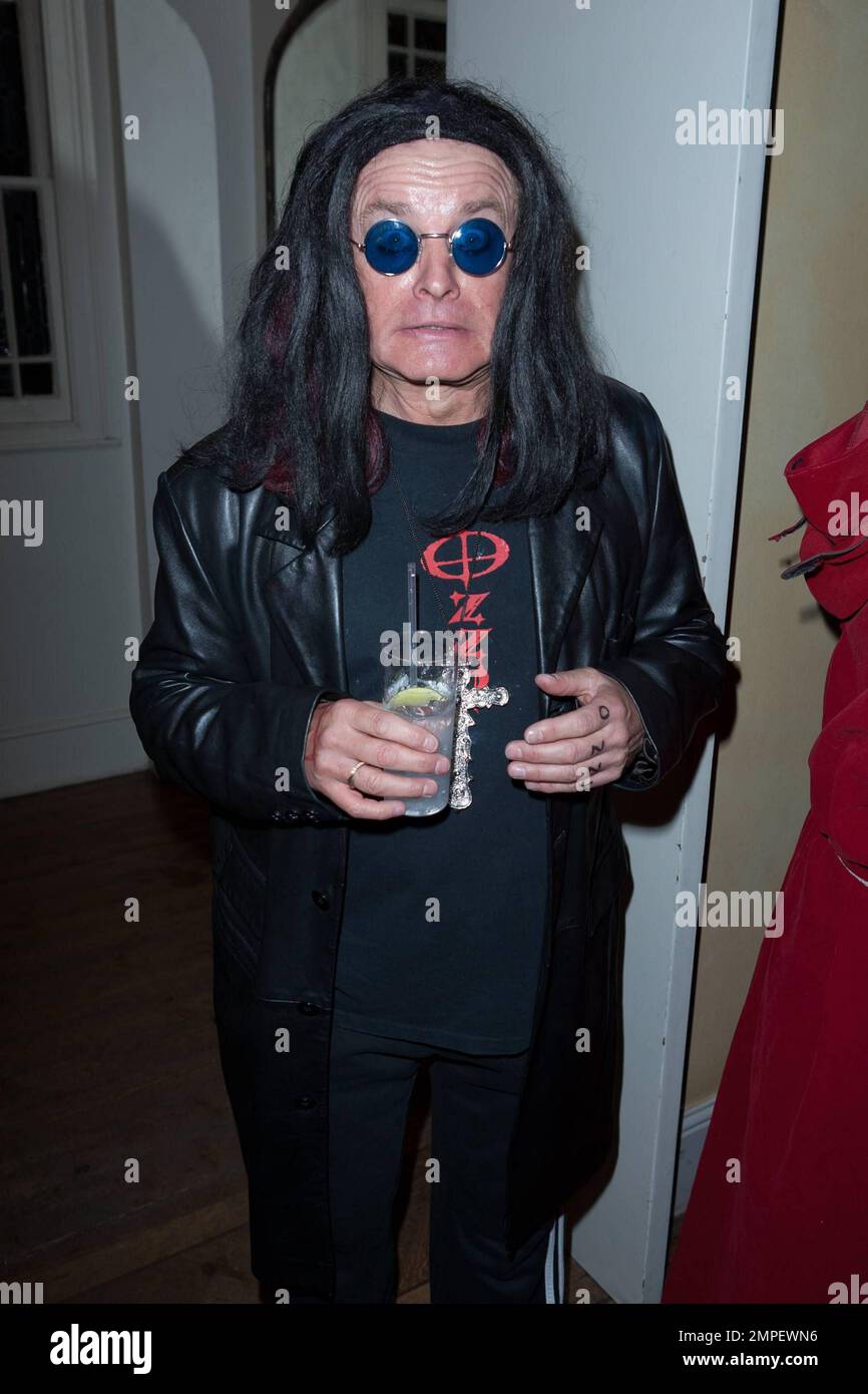 Bobby Davro arrives in costume at Bloodlust Ball held at Hampton Court ...